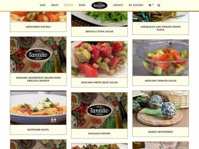 Portfolio: Tantillo Foods | Razorfrog Web Design