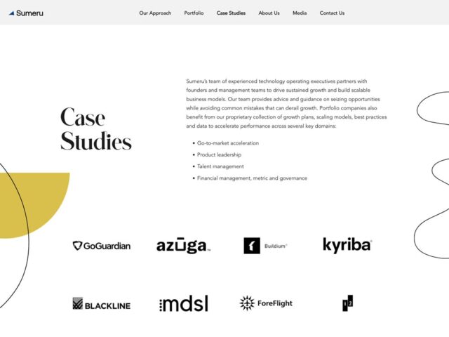 Portfolio: Sumeru Equity Partners | Razorfrog Web Design