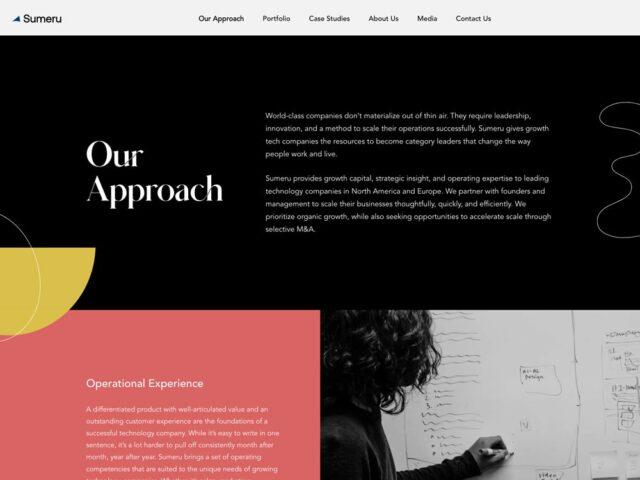 Portfolio: Sumeru Equity Partners | Razorfrog Web Design