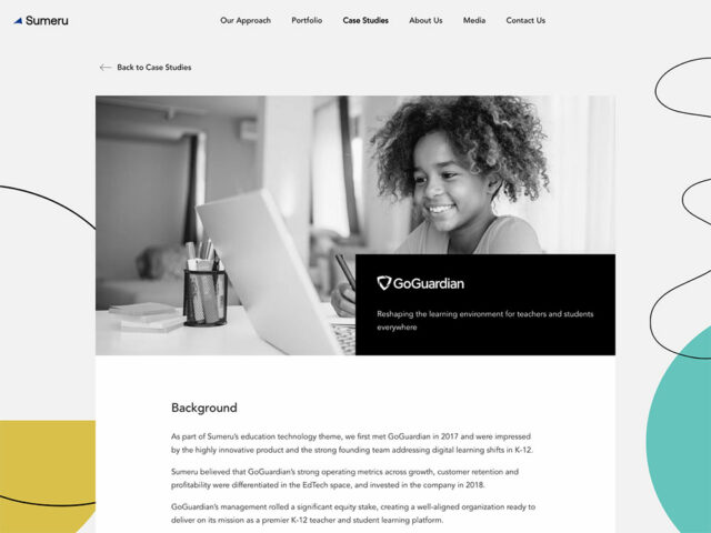 Portfolio: Sumeru Equity Partners | Razorfrog Web Design