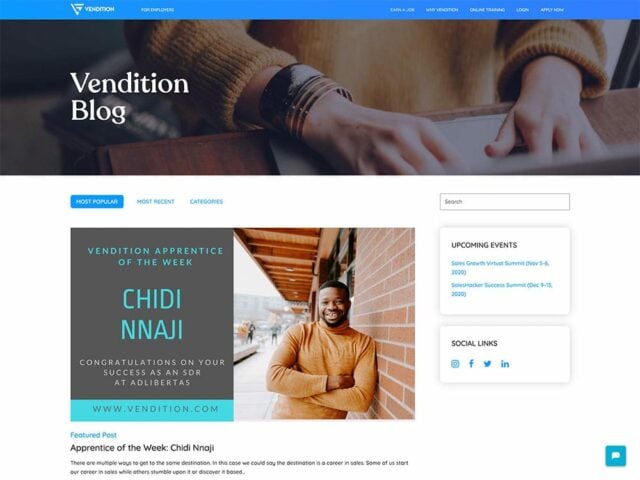 Portfolio: Vendition | Razorfrog Web Design