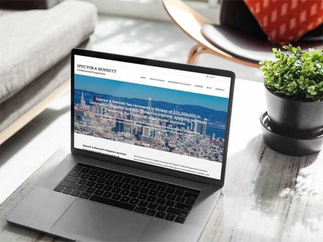 Portfolio: Spector & Bennett | Razorfrog Web Design